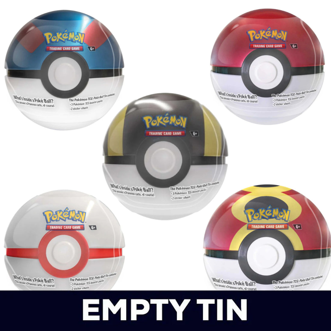 Poke Ball (2025) - EMPTY Tin (Random) – Hobby Corner Egypt